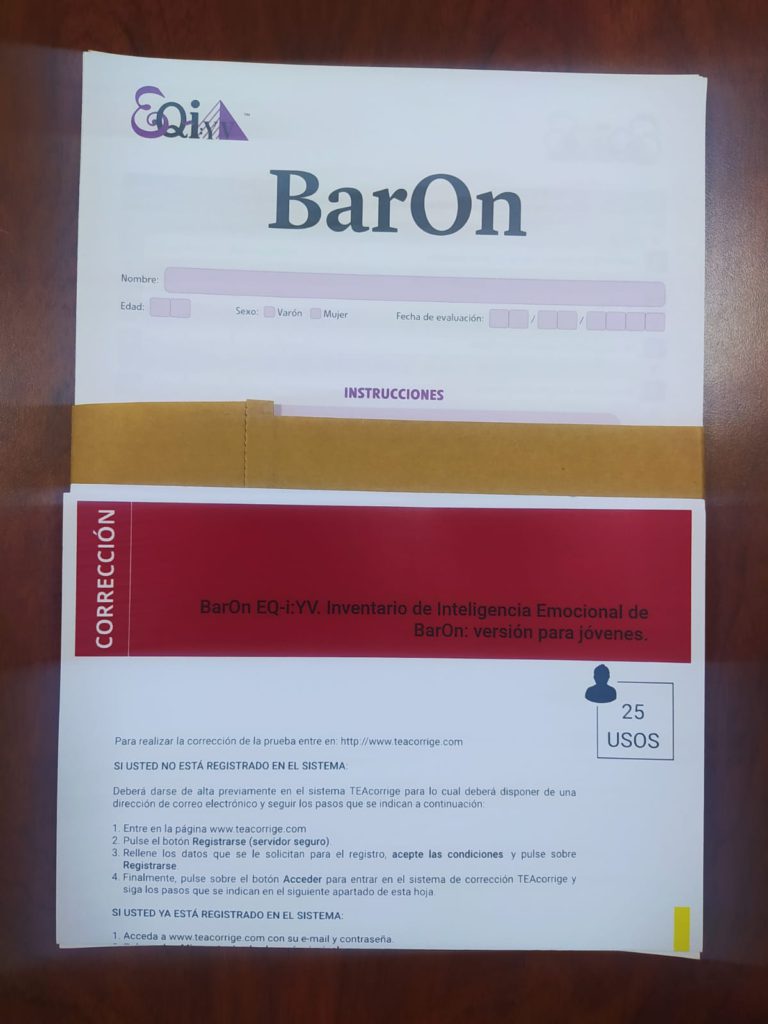 BARON. Inventario de Inteligencia Emocional de BarOn: versión para ...